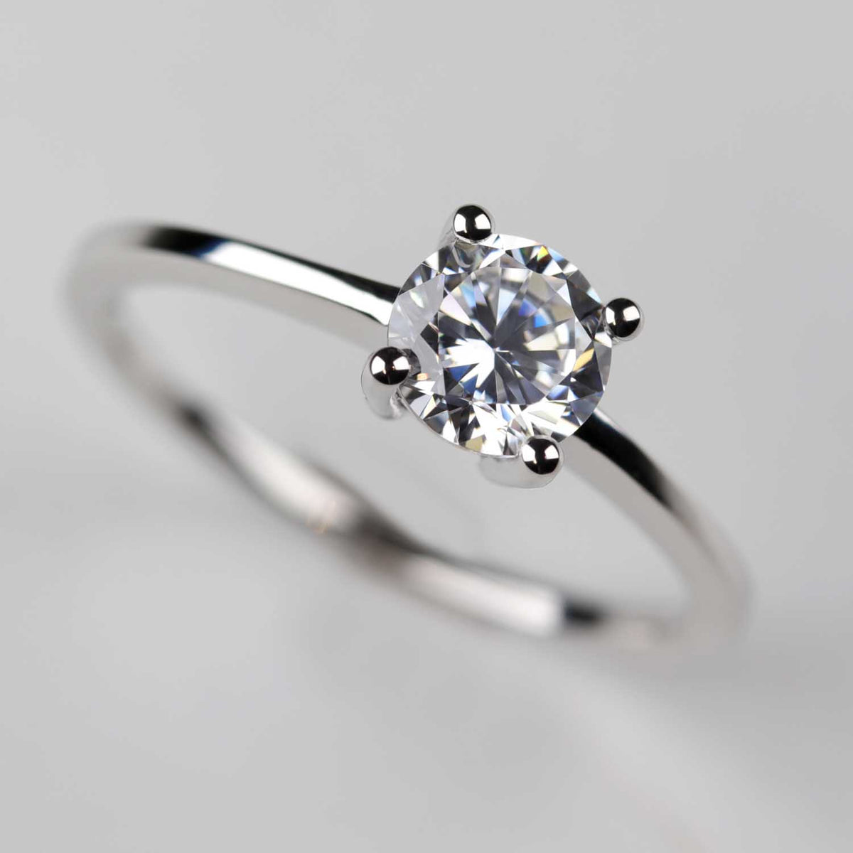 Eco-friendly Recycled Sterling Silver Stand-in Proposal Ring