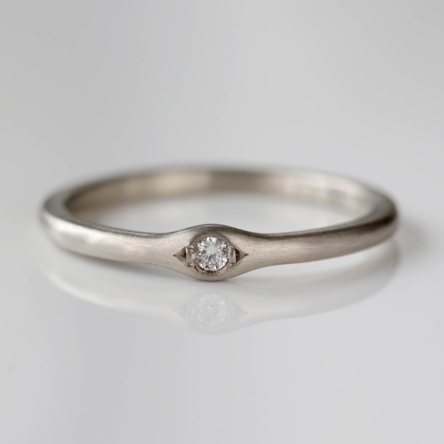 2mm Diamond Bump Ring, Minimal Stacking Ring - Ethical Jewelry – Aide ...