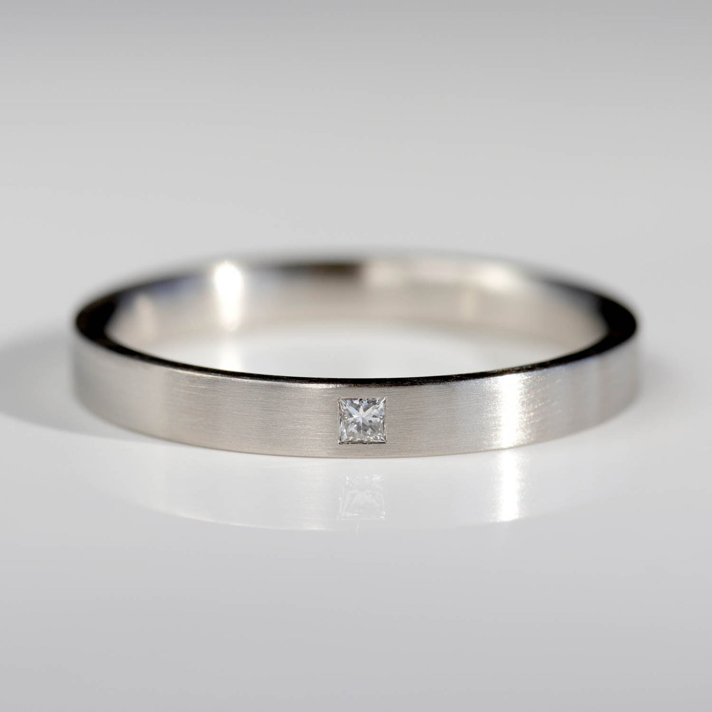 Flush Set Square Diamond Ring - Eco-friendly Jewelry