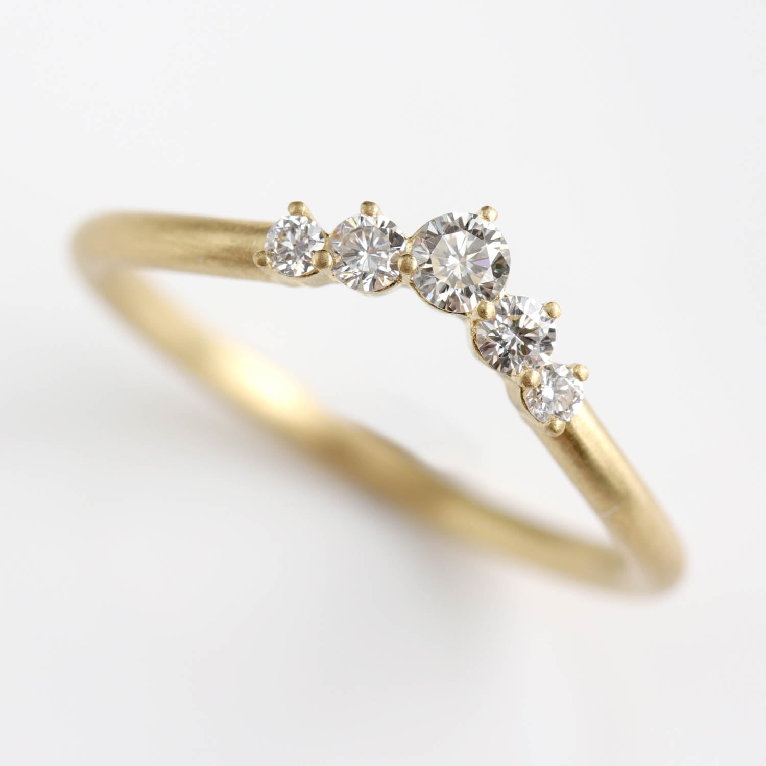 Narrow Contour Ring - Eco-friendly Recycled Gold or Platinum – Aide-mémoire