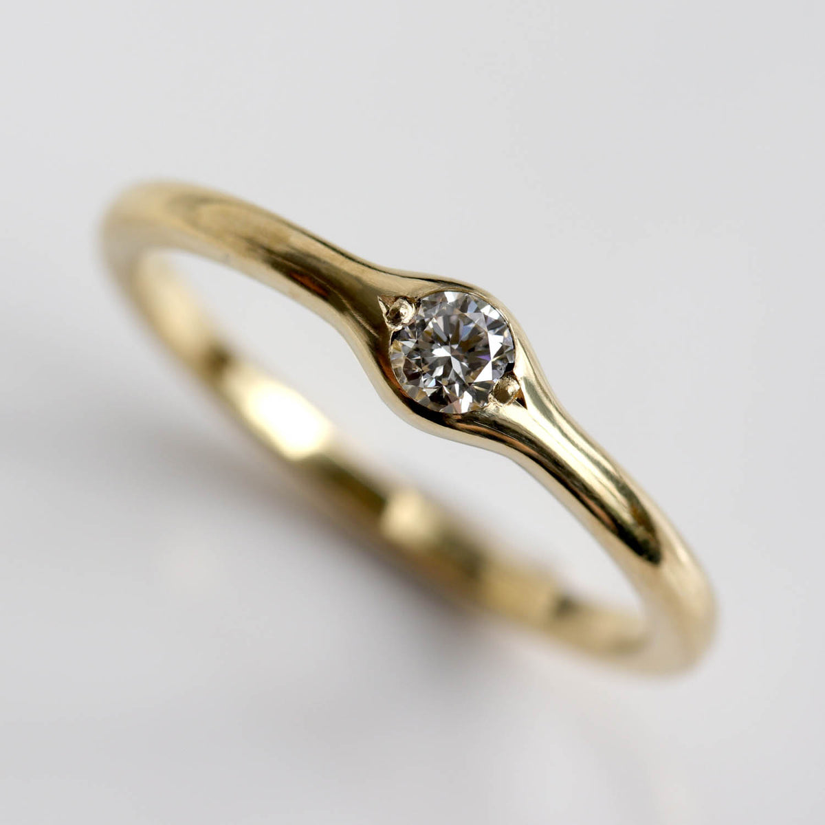 3mm Diamond Bump Ring, Minimal Stacking Ring - Eco-friendly Jewelry ...